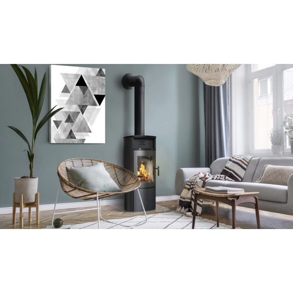 KRATKI FALCON/W ECODESIGN (A+) 9KW (80-120M2) ΕΝΕΡΓΕΙΑΚΗ ΣΟΜΠΑ ΑΠΟ ...